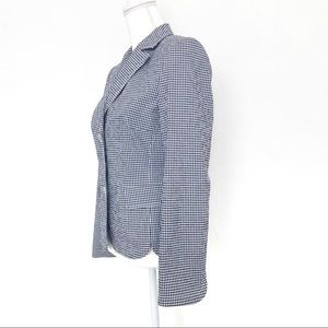 Basler | Jackets & Coats | Basler Checkered Blazer White Navy | Poshmark